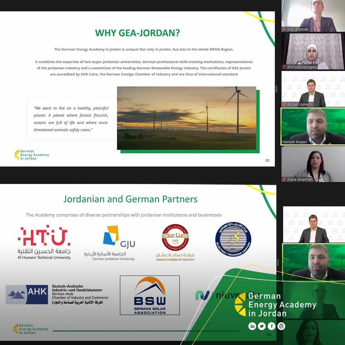 Online Webinar: Empowering the Workforce | Energy Partnership Jordan ...